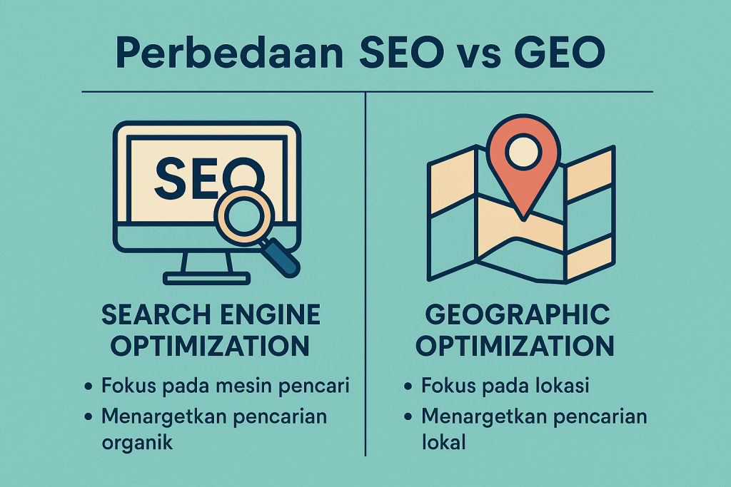 Perbedaan SEO vs GEO: Mana yang Harus Kamu Fokuskan Sekarang? - Blog Kursus SEO Medan